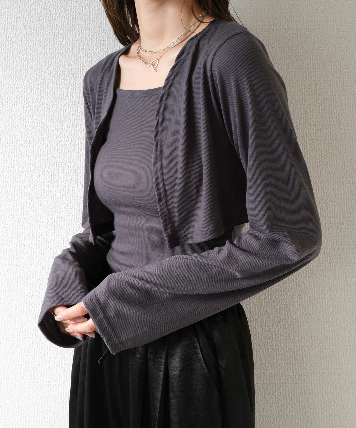 gather cami & cardigan set | Reurie'（レウリィ）